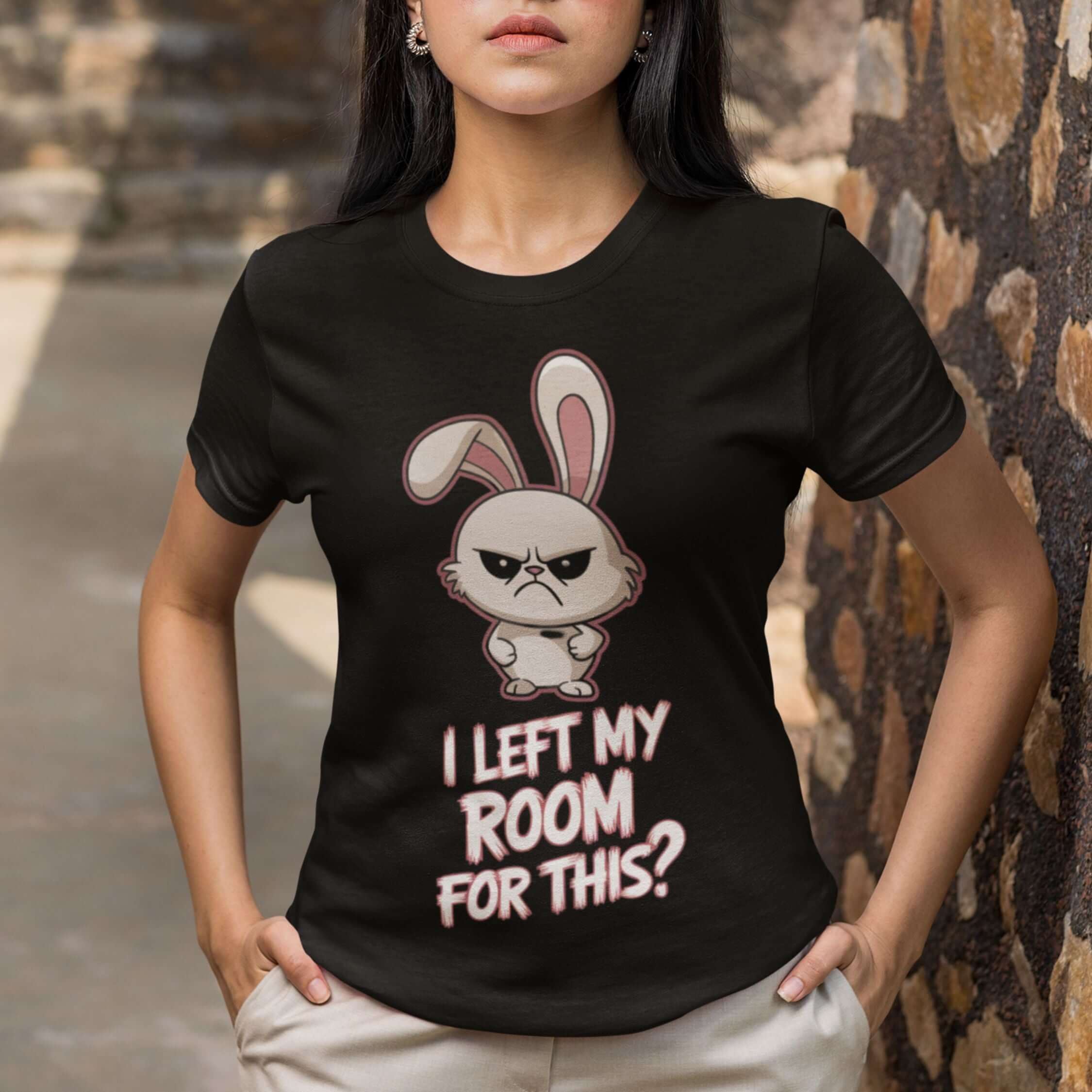 Funny Bunny T-shirt - I Left My Room For This | Imagin Vibes